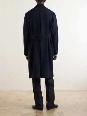 Boglioli Double-breasted Virgin Wool And Cashmere-blend Twill Coat