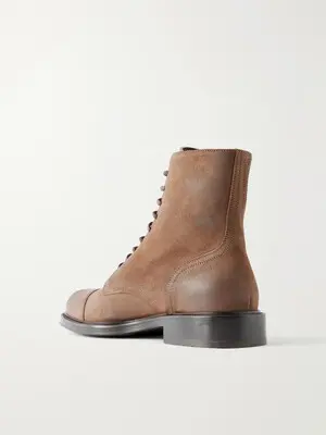 Brunello Cucinelli Suede Derby Boots