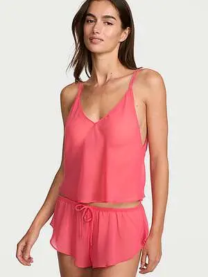 Victoria's Secret Chiffon Cami - Red