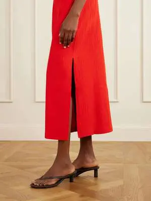 Tibi Stretch-crepe Midi Skirt