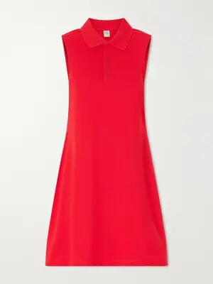 FLORE FLORE Lauren Organic Cotton-piqué Mini Dress