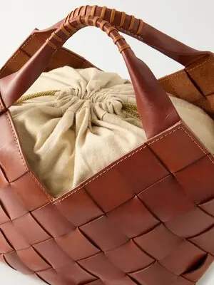Dragon Diffusion Castello Woven Leather Tote
