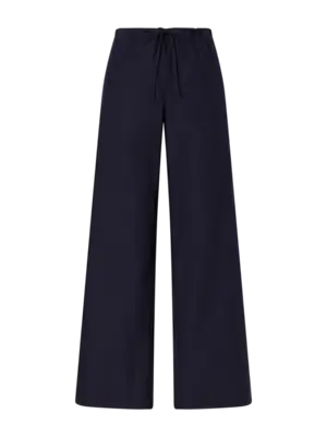 FLORE FLORE Josephine Organic Cotton-poplin Drawstring Straight-leg Pants