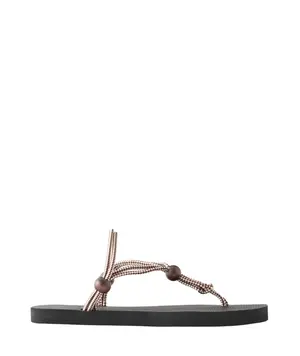 LOEFFLER RANDALL Loeffler Randall Mika Bead-Embellished Cord Sandals Black
