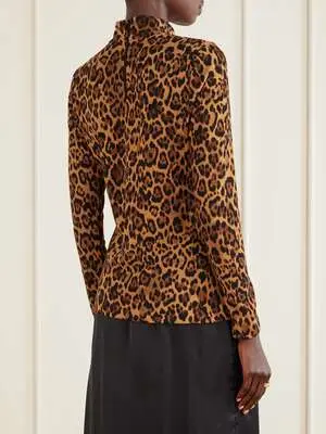 Anna Sui Leopard-print Turtleneck Sweater - Leopard Print