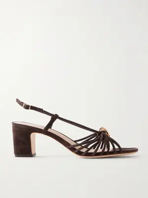 LOEFFLER RANDALL Minna 60 Suede Sandals - Brown