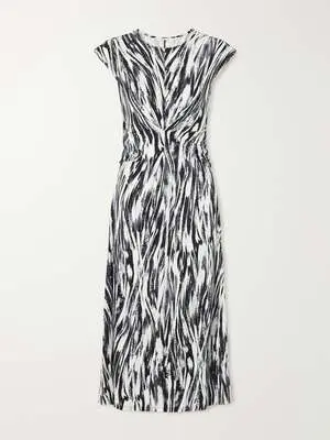 Proenza Schouler White Label Miranda Printed Stretch-jersey Midi Dress - Multi