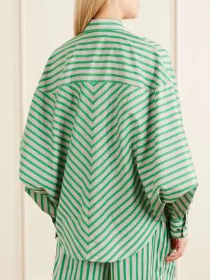 Loewe Striped Cotton-poplin Shirt
