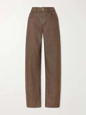 Ossou Rider Low-rise Boyfriend Jeans - Brown