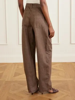 Ossou Rider Low-rise Boyfriend Jeans - Brown