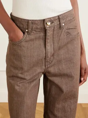 Ossou Rider Low-rise Boyfriend Jeans - Brown