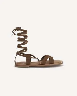 Miu Miu Gladiator Leather Sandals
