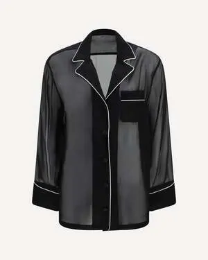 Dolce & Gabbana Sheer Chiffon Shirt