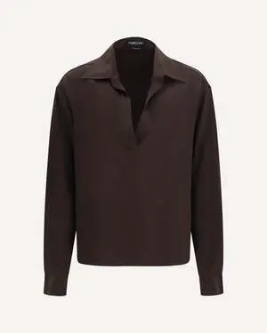 TOM FORD Deep V-neck Silk Shirt