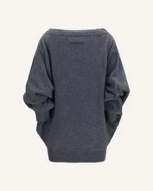 MAISON MARGIELA Wool-blend Mini Dress With Wide Sleeves