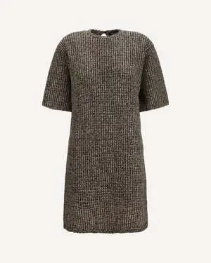 Fabiana Filippi Sequin-effect Tweed Dress