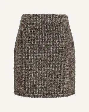 Fabiana Filippi Checked Tweed Mini Skirt With Sequins