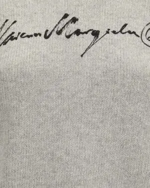 MAISON MARGIELA Knitted Sweater With Logo Lettering