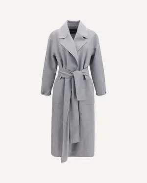 Fabiana Filippi Belted Double Wool Coat