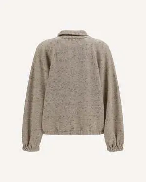 Fabiana Filippi Oversized Bouclé Yarn Bomber Jacket With Lurex