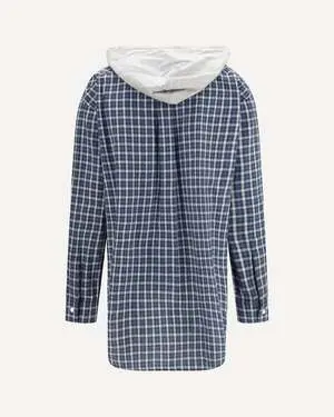 Miu Miu Checked Hooded Shirt