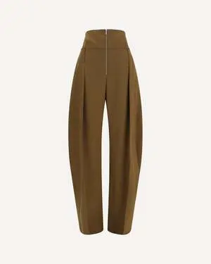 FERRAGAMO Wide Balloon-fit Zip Pants