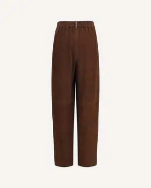 Fabiana Filippi Suede Wide Leg Pants With Monili Detail