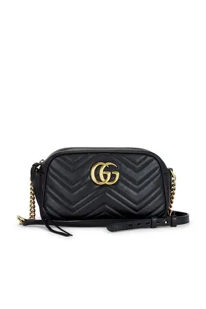 Gucci Gg Marmont Shoulder Bag - Black