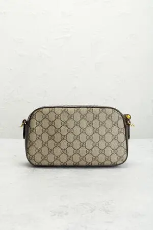 Gucci Neo Vintage Messenger Bag In Gg Supreme Canvas And Calfskin Leather