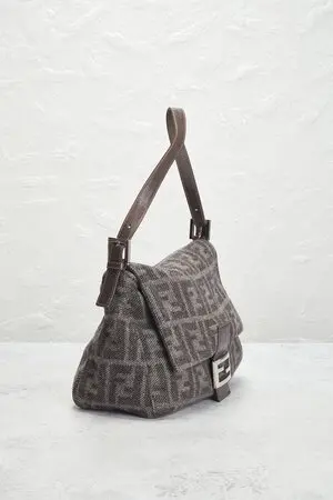 Fendi Zucca Mama Forever Baguette Shoulder Bag