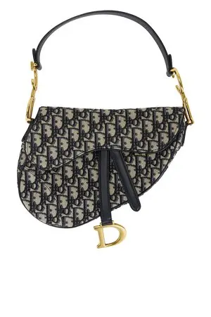 Dior Trotter Oblique Saddle Bag - Blue