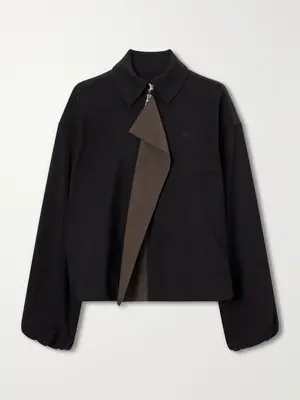 Loewe Twill-trimmed Shell Jacket - Black