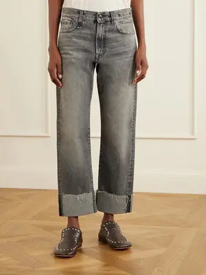 R13 Romeo Cropped Flared Jeans