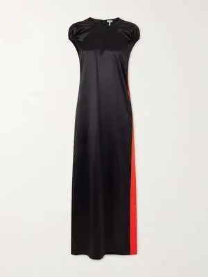 Loewe Satin Silk-blend Midi Dress
