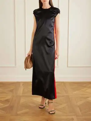 Loewe Satin Silk-blend Midi Dress