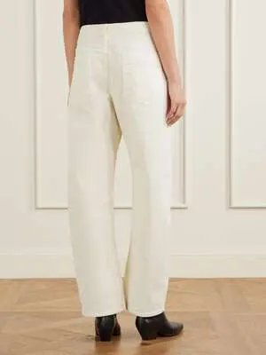 NILI LOTAN Tribeca Cotton-blend Tapered Pants