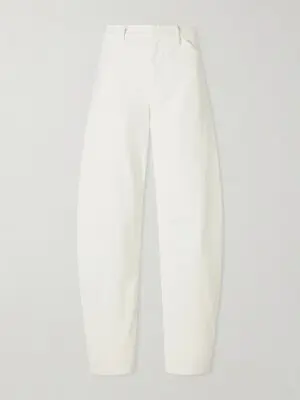 NILI LOTAN Nili Lotan Tribeca Cotton-Blend Tapered Pants