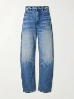 NILI LOTAN Tribeca Cotton-blend Jeans - Blue