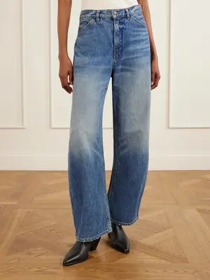 NILI LOTAN Tribeca Wide-leg Jeans - Blue