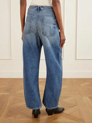 NILI LOTAN Tribeca Wide-leg Jeans - Blue