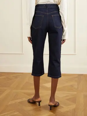 Ossou Russet Stretch Slim-leg Capri Jeans