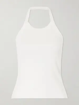 FLORE FLORE Angie Organic Cotton Halterneck Tank - White