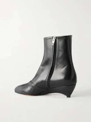 JIL SANDER Arc Leather Ankle Boots
