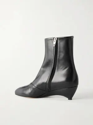 JIL SANDER Arc Leather Ankle Boots