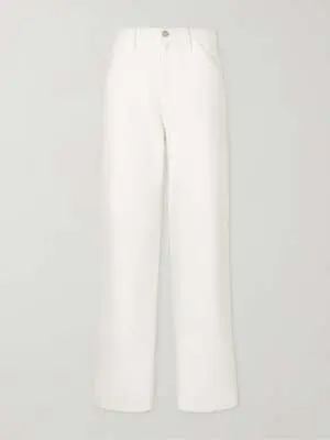 NILI LOTAN Arnaud Carpenter Straight-leg Jeans - Cream