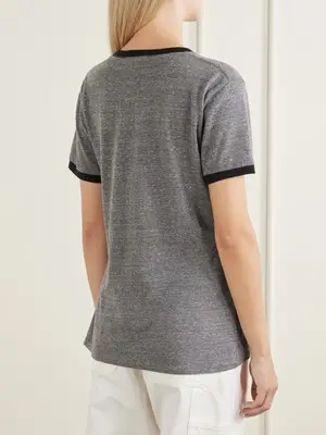 NILI LOTAN Lana Classic Ringer T-shirt - Gray