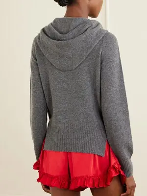 Simone Rocha Embellished Knitted Cashmere Hoodie - Multi