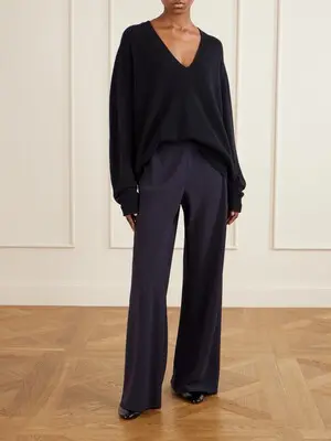 NILI LOTAN Feron Cashmere V-neck Sweater