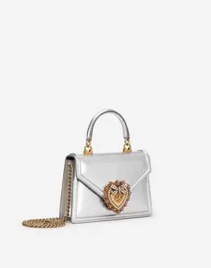 Dolce & Gabbana Small Devotion Bag In Mordore Nappa Leather