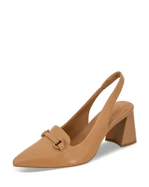 KENNETH COLE Dionne Pointed Toe Slingback Pumps - Camel